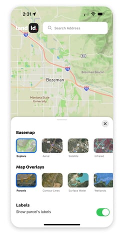 Change map background with Basemaps
