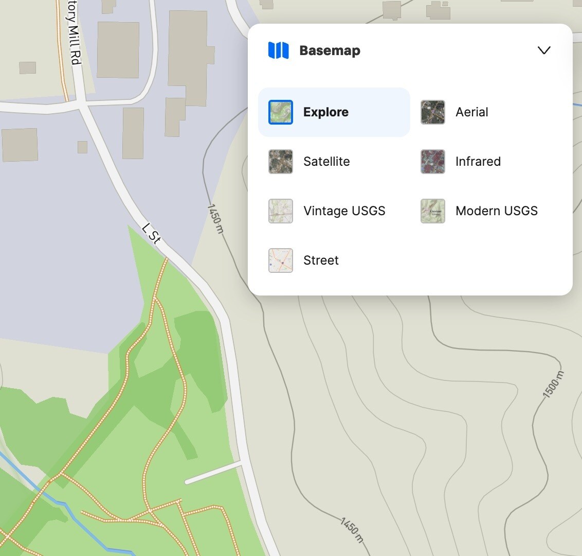 Change map background with Basemaps