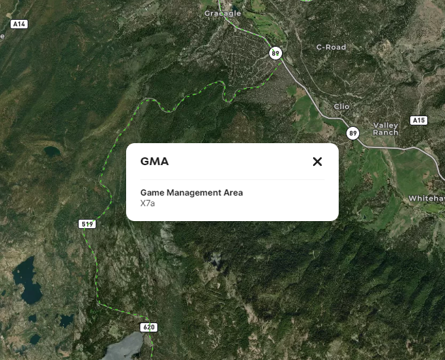 Game Management Areas Overlay