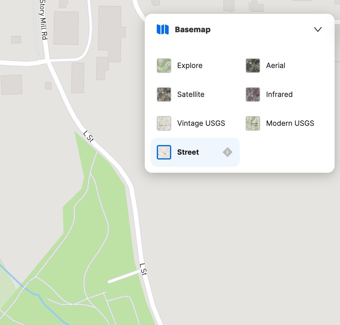 Change map background with Basemaps